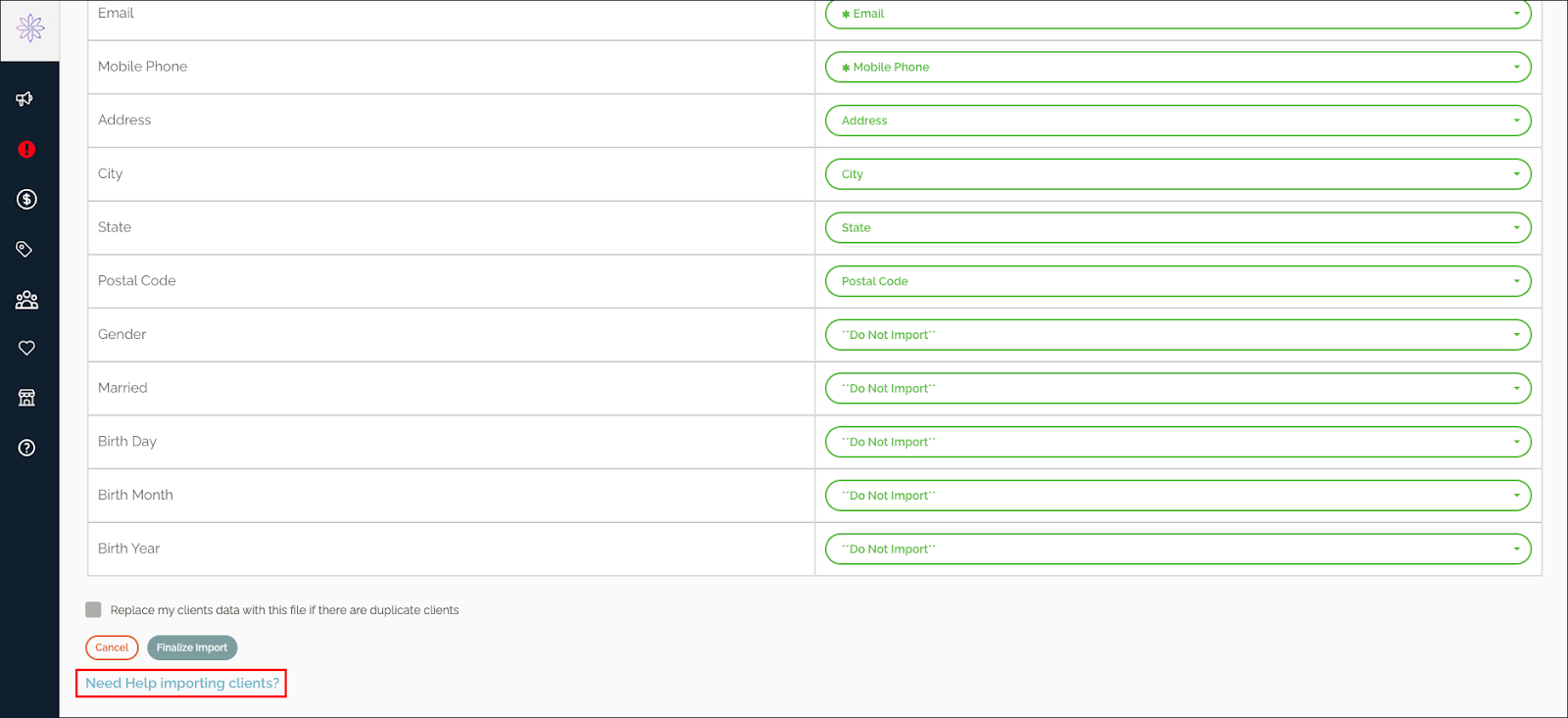 How do I upload clients?